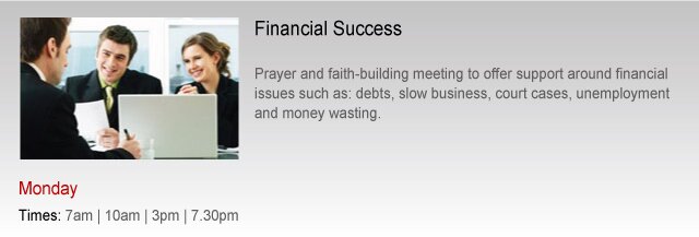 Timetable - UCKG HelpCentre